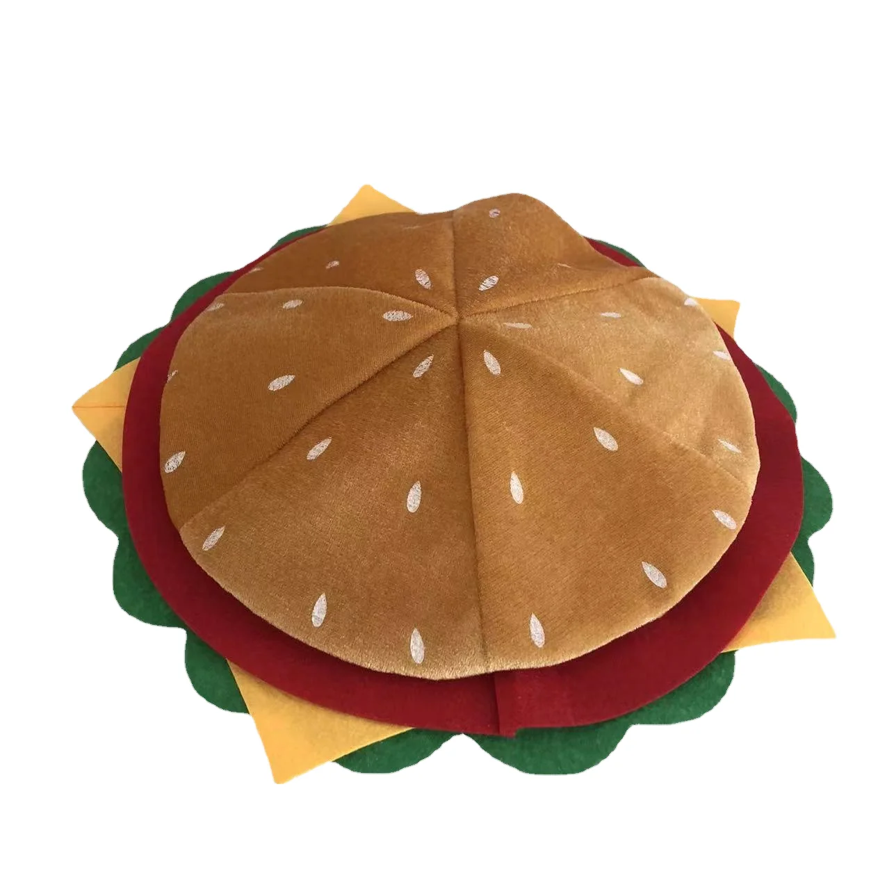 Funny Fast Food Cheeseburger Hat for Adults Halloween Crazy Role Play ...