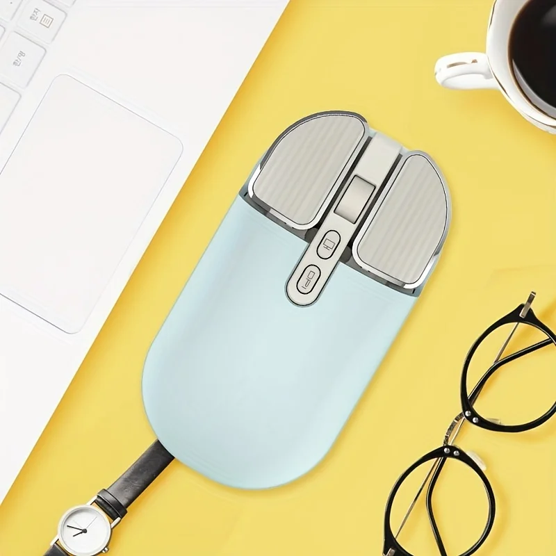 New Dual Mode Wireless Mouse Rechargeable 2400dpi Mouse Design Unique ...