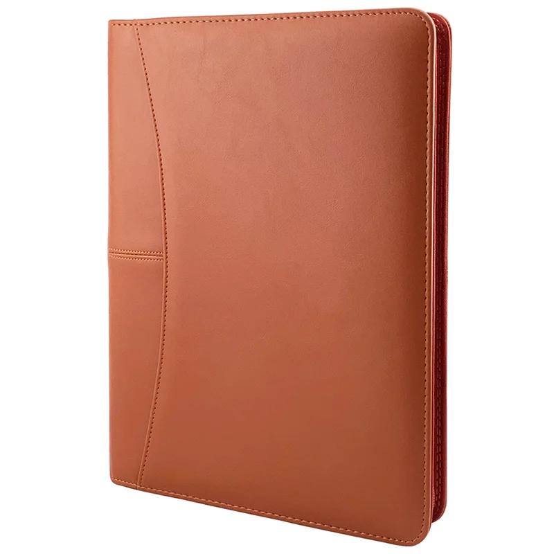 Custom Padfolio - Pink Leather Portfolio for Business