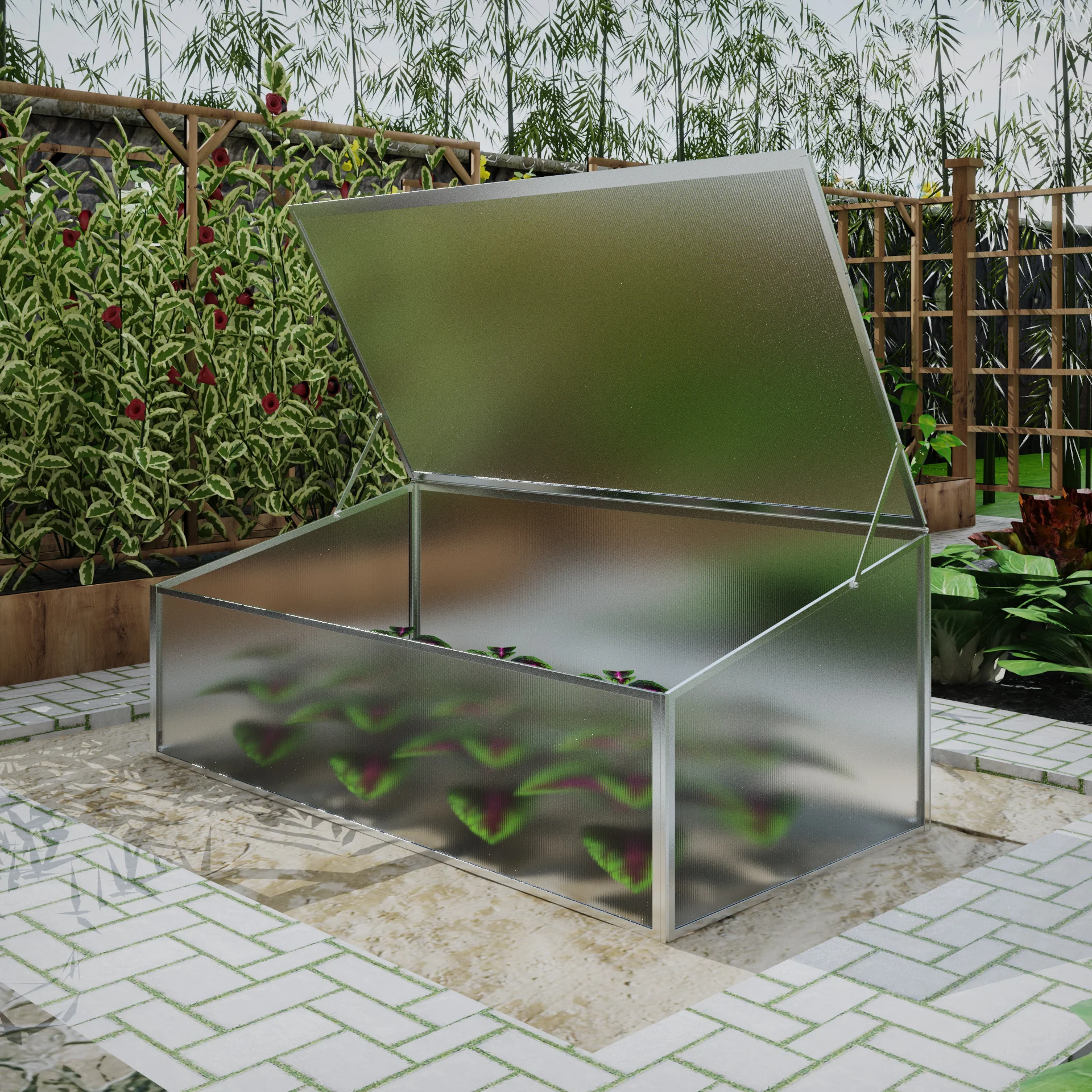 Revolutionary Quick-Assembly Design Greenhouse with Aluminium Frame and ...