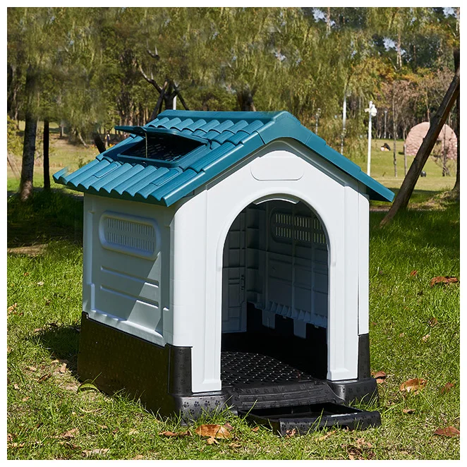 Disassembled Waterproof Ventilated Plastic Dog House Outdoor Kennel ...