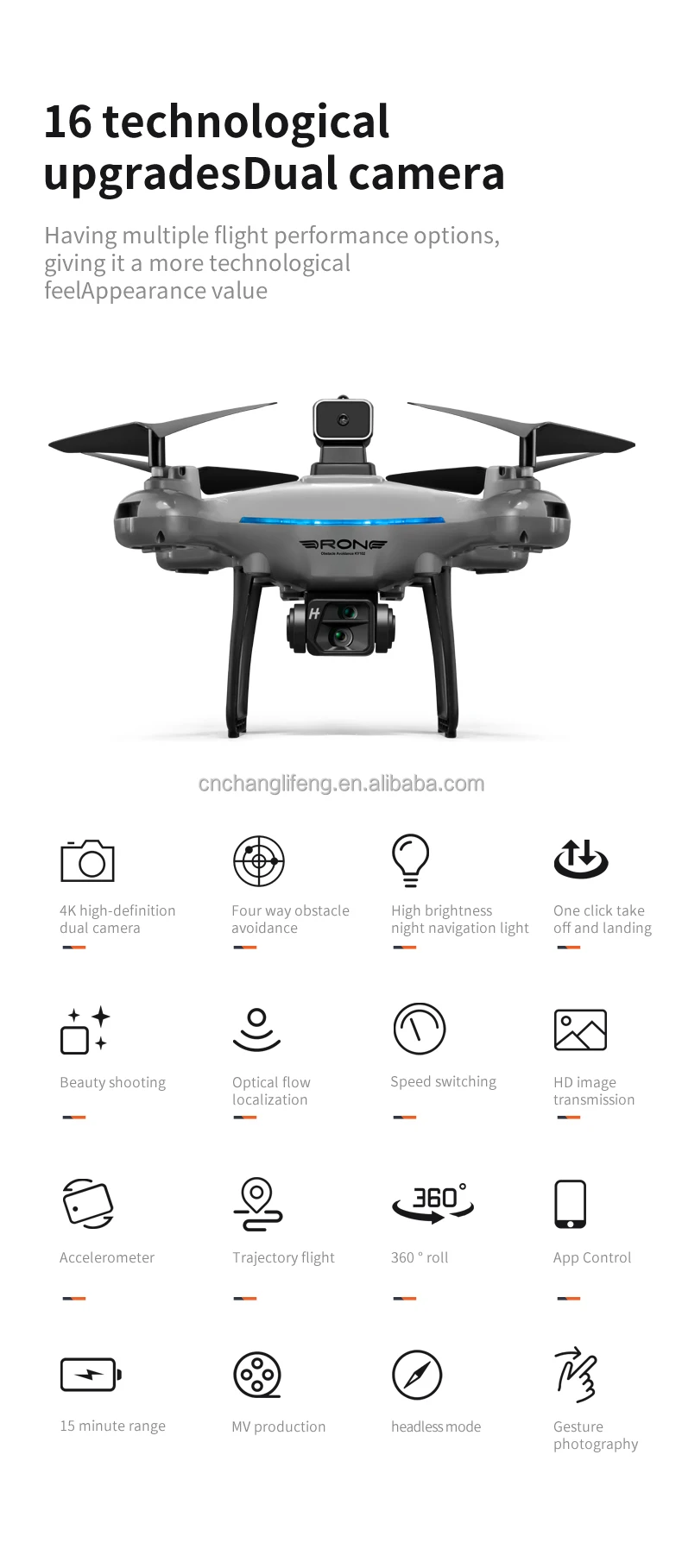 HUGTEC Ky102 Drone - 4K Dual Cameras & Smart Obstacle Avoidance