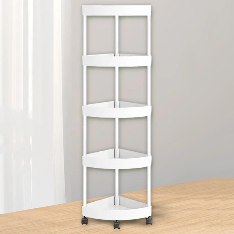 3-layer triangular organizer rack, vertical plastic bathroom shampoo ...