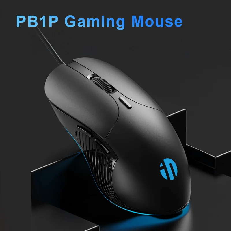 INPHIC PB1P Wired Gaming Mouse - 6-Button, 4800DPI Laser Tracking