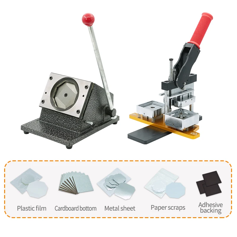 Manual Metal Square Fridge Magnet Photo Making Machine Kit - 1000 Sets ...