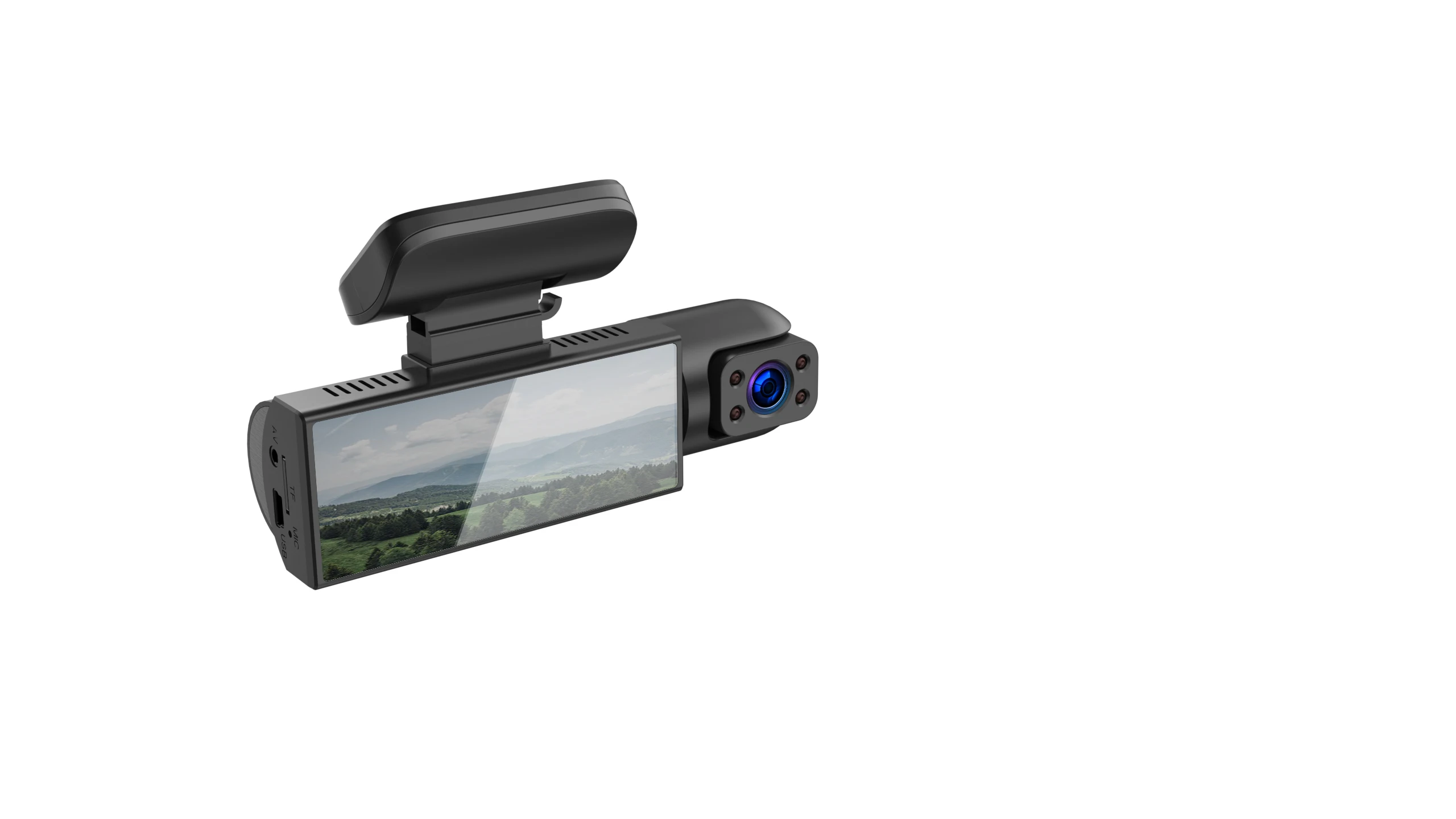 Full Hd Dash Cam Front Rear Parking Monitoring Loop Recording Vehicle ...