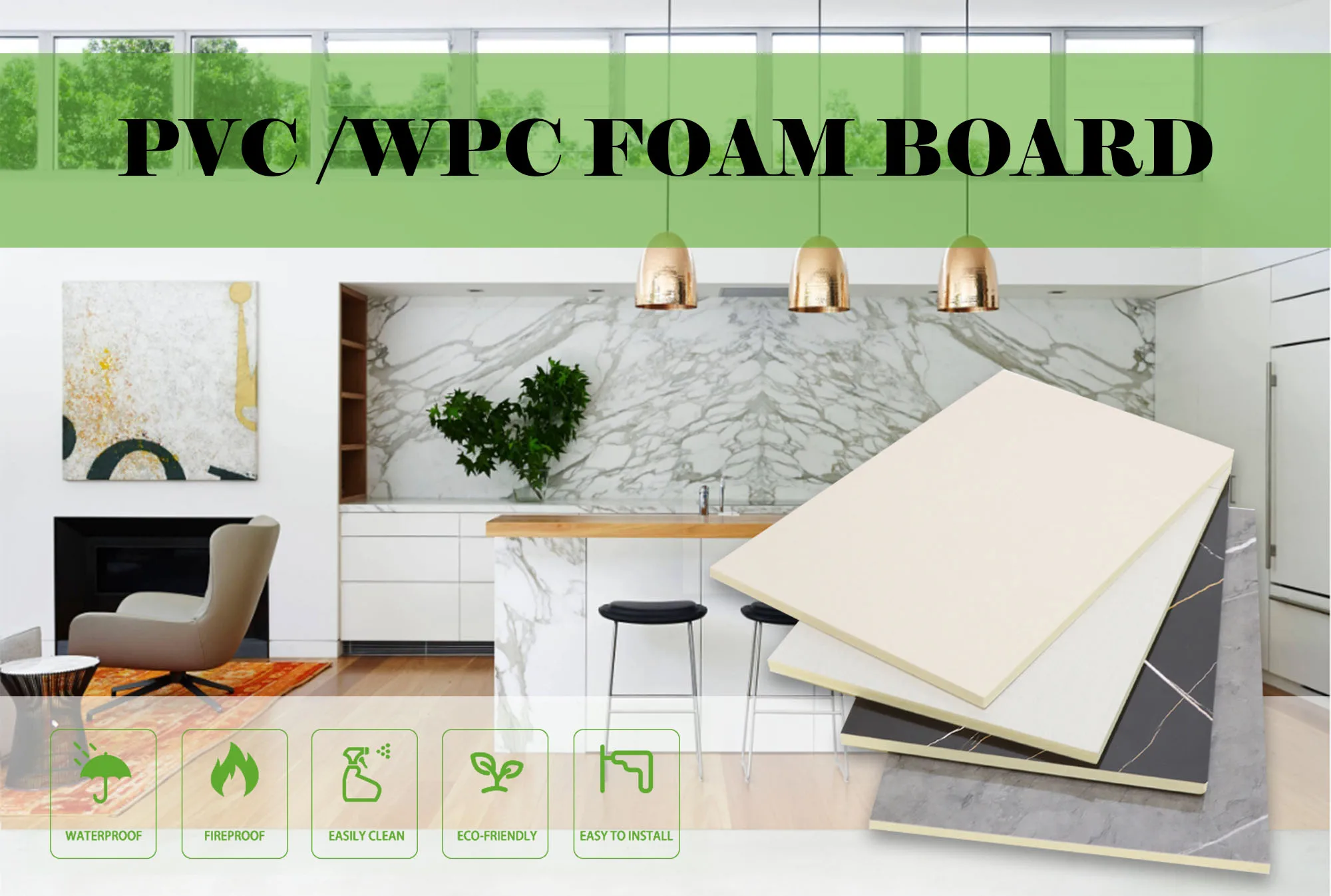 Pvc Marble Wallboards Wall Wood Veneer Bamboo Charcoal Panel - Buy Wood ...