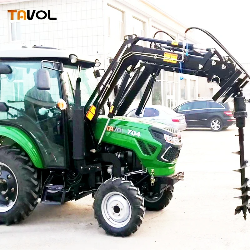 4*4 Compact Tractor With Front End Loader And Backhoe Price For Farm ...