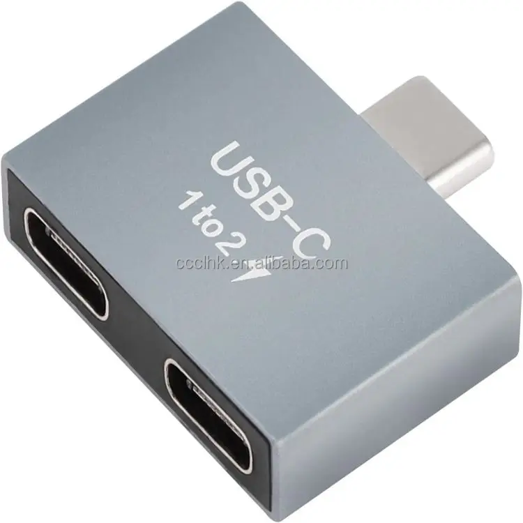Usb C Male To Dual C Female 10gbps Converter Splitter Dual C To Dual ...