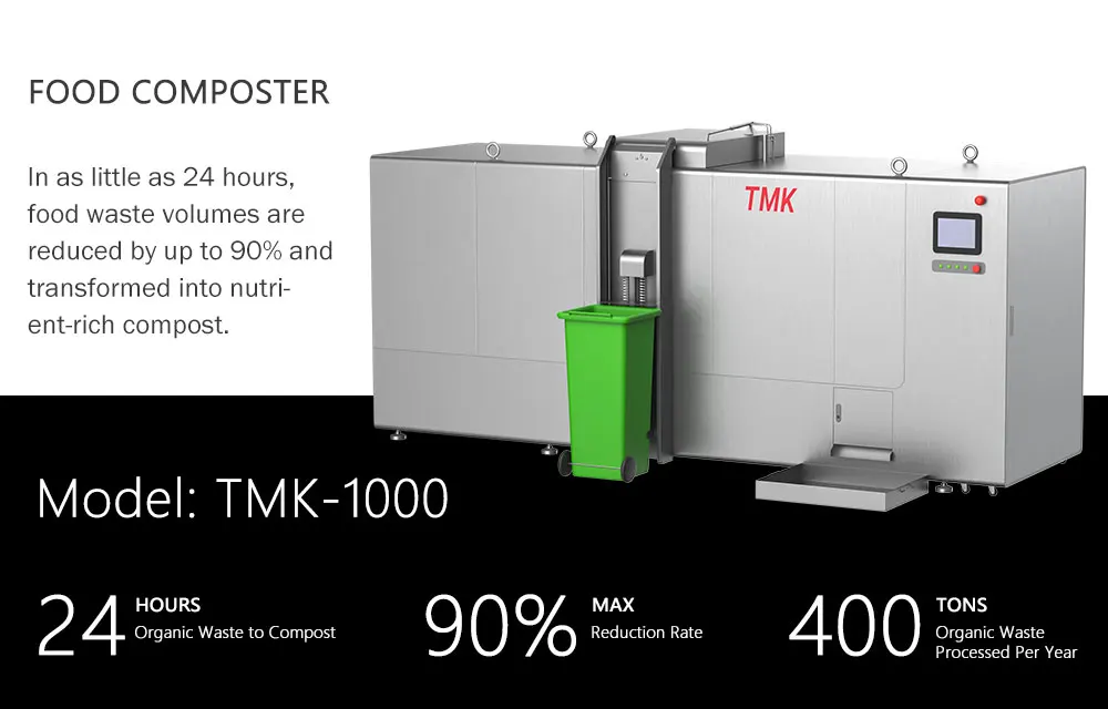 Tmk Food Waste To Organic Fertilizer Compost Machine Tmk 1000