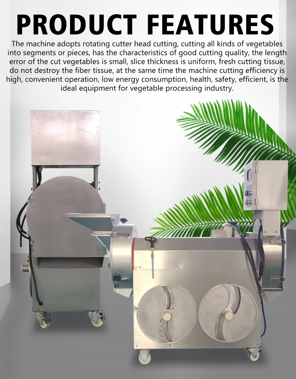 Leila Industrial Automatic Multi Functi Vegetable Cutter / Vegetable ...