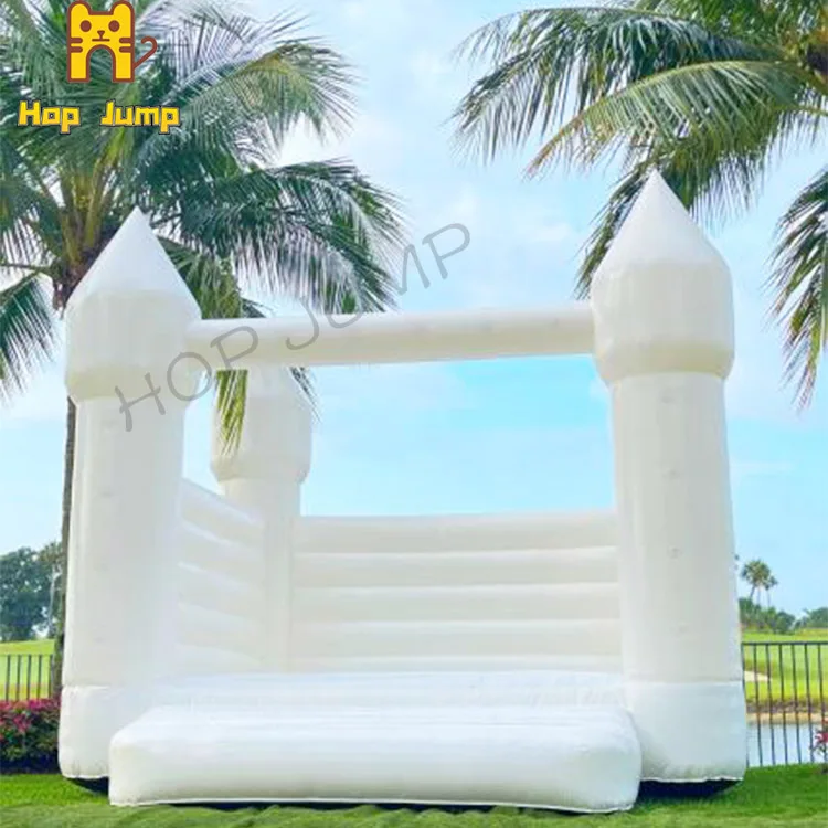 Commercial Grade Pvc White Bounce House With Slide - Buy White Bounce ...