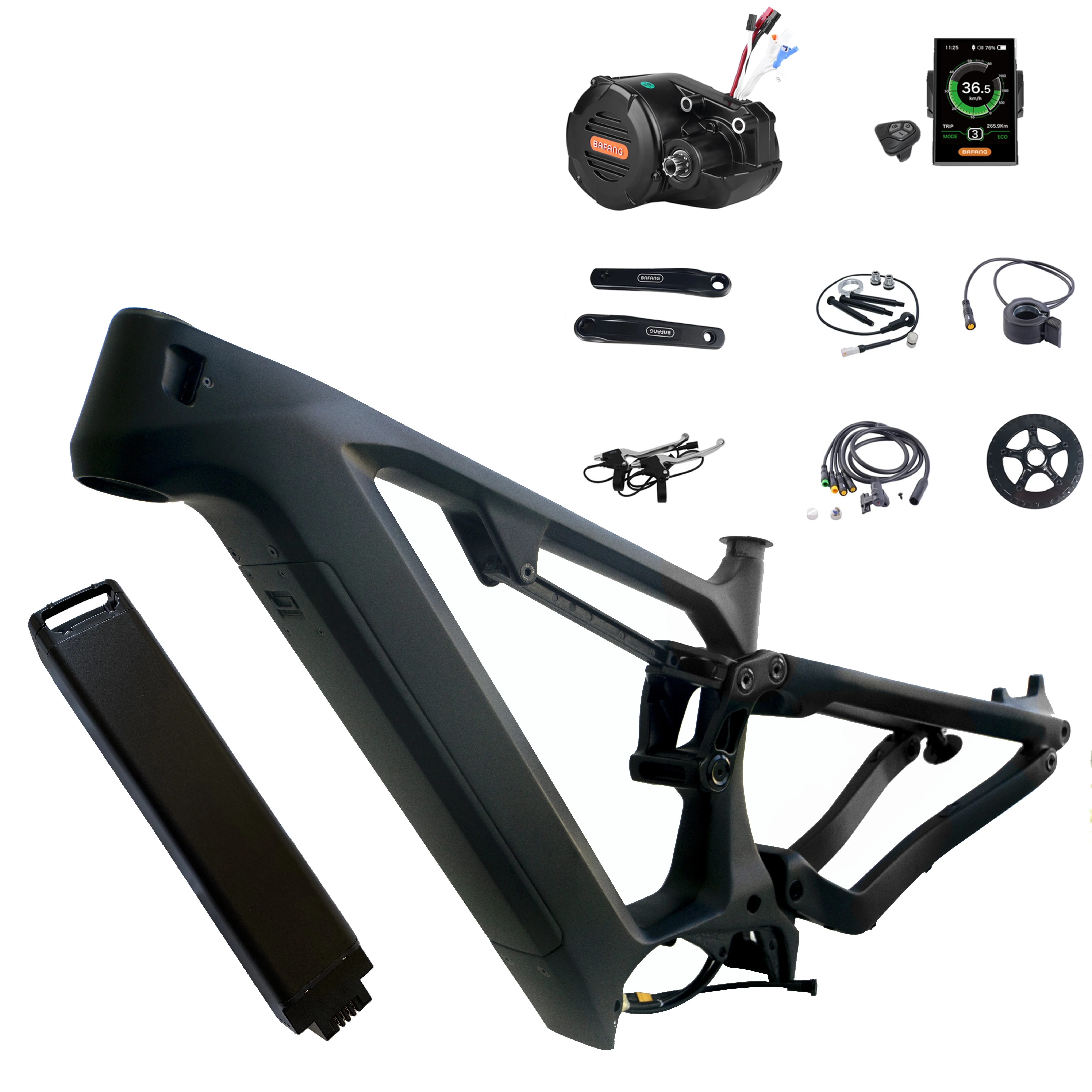 BAFANG MMG510 M620 Carbon Fiber Frame for Emtb & Snow Bikes