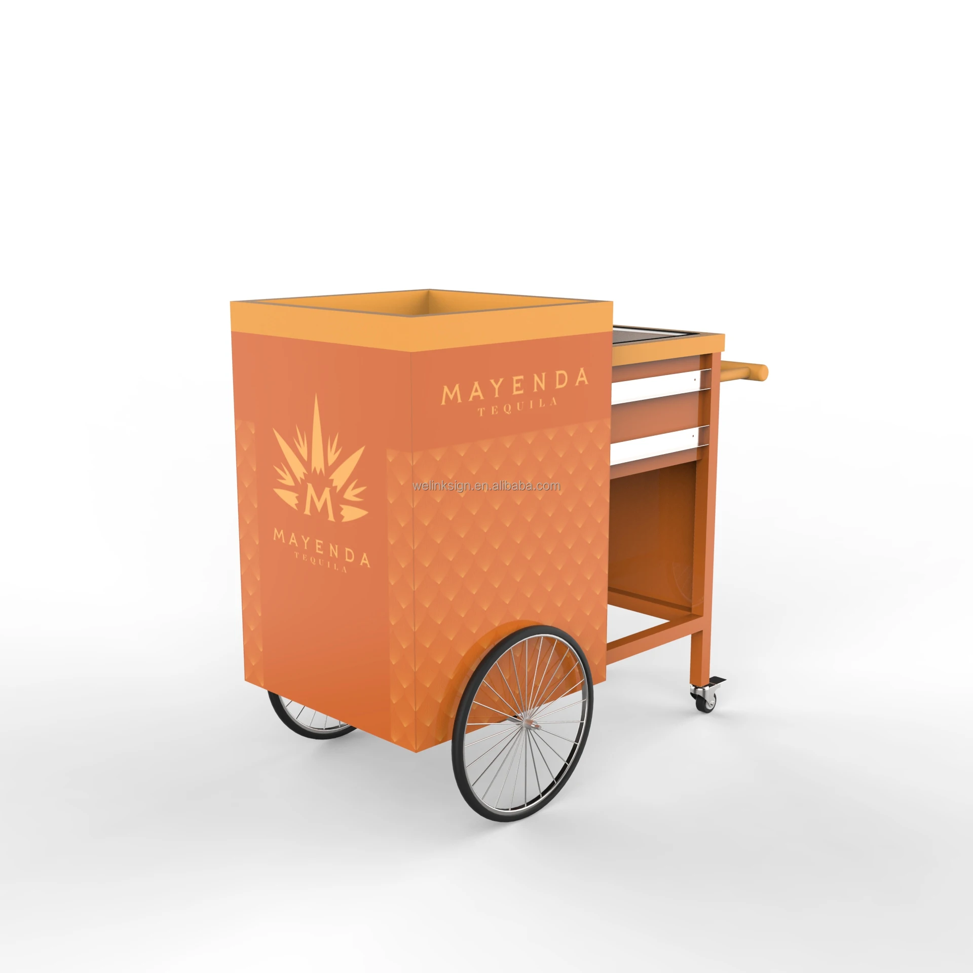 Metallic Folding Beverage Service Cart| Alibaba.com
