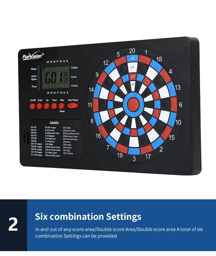 Wall Mounting Digital Dart Scorer Standing Feet Integrated Touch Scorer ...