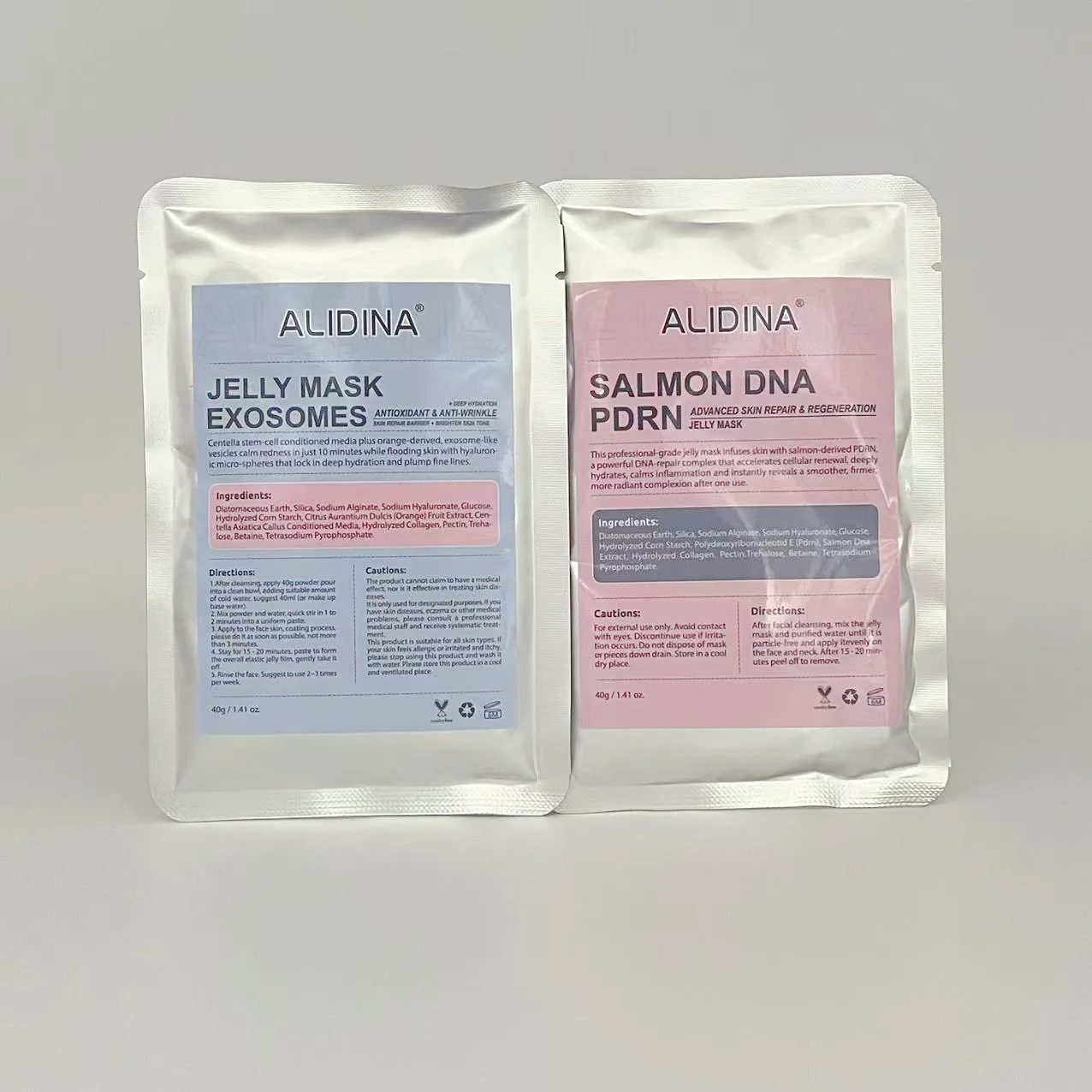 ZS Cica-Exosomes Peel-Off Modeling Rubber Mask Hydrating & Calming PDRN ...