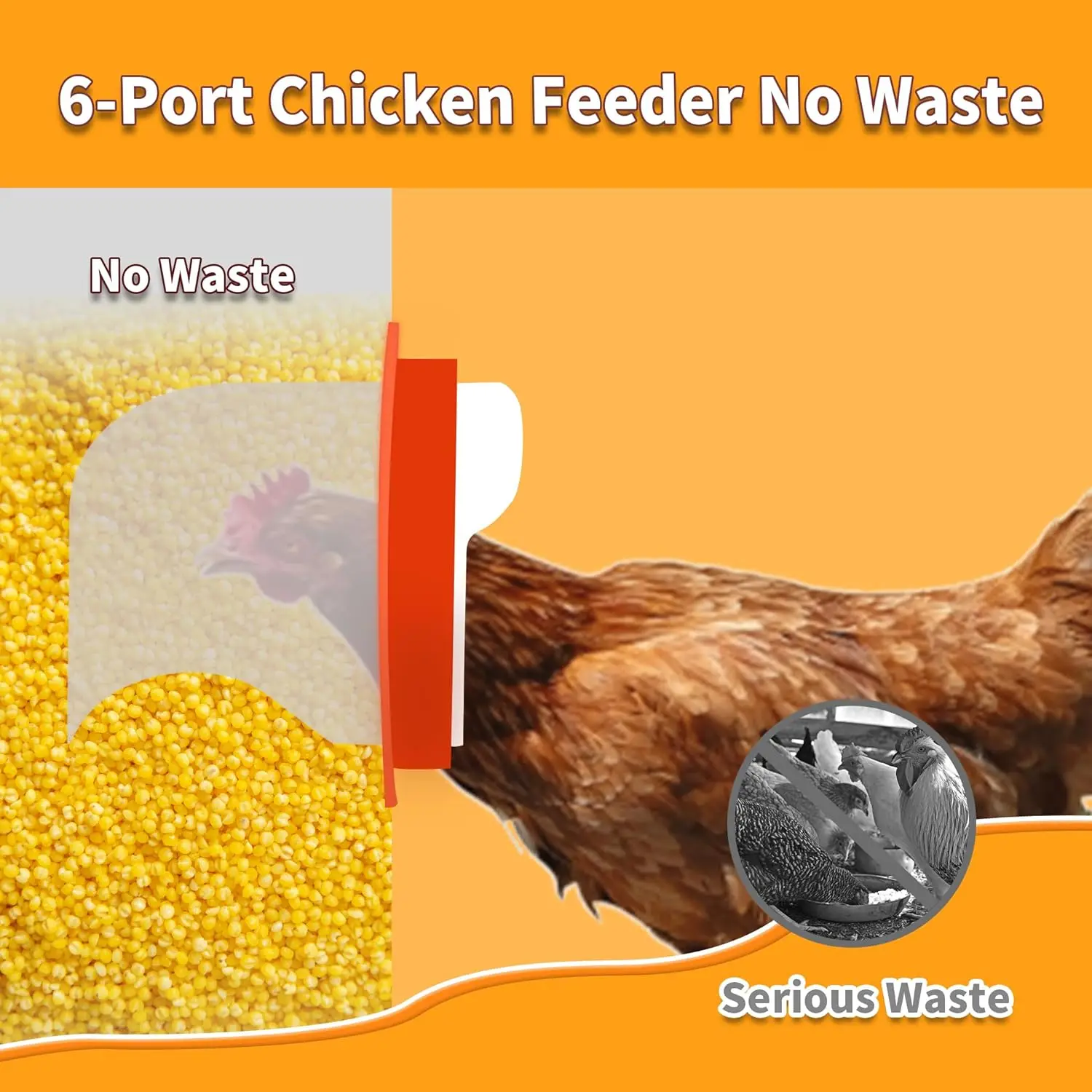 DIY Chicken Feeder - Rain-Proof Poultry Automatic Feeder Kits