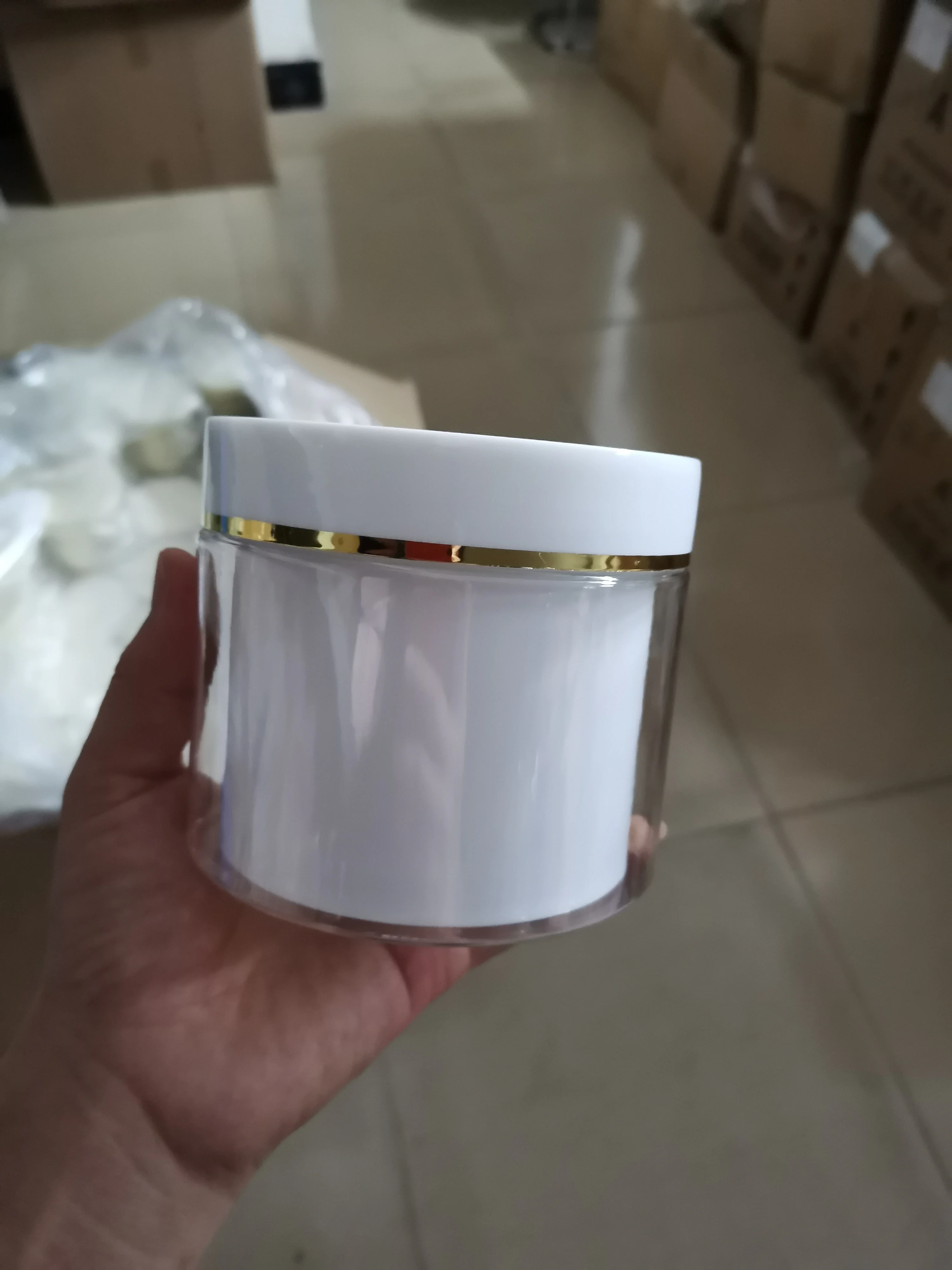 Beauty Containers Gold Strip 200g 250 300g 400 500g 800 1000g Black ...
