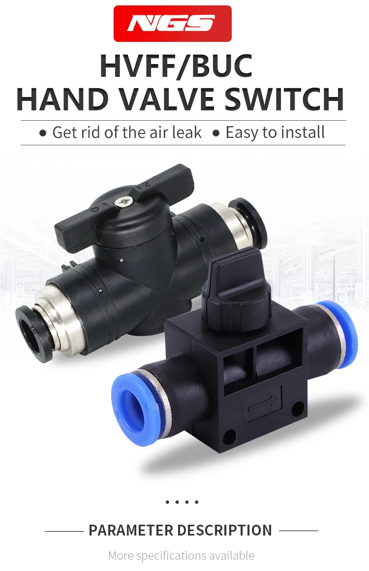 Hand Valve Pneumatic Manual Control for Air ON-OFF Switch