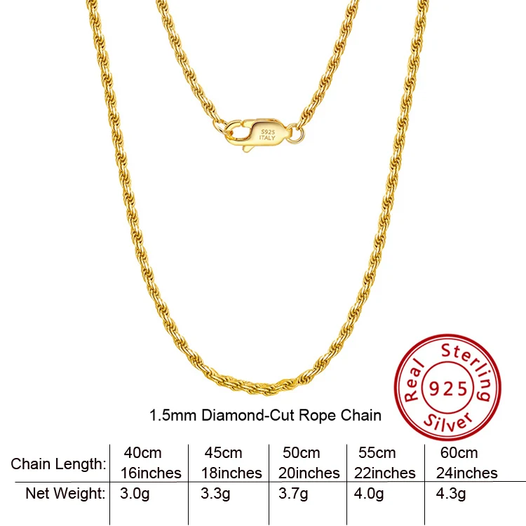 Cuban Link Chain Sterling Silver Necklace Plata 925 Al Por Mayor ...