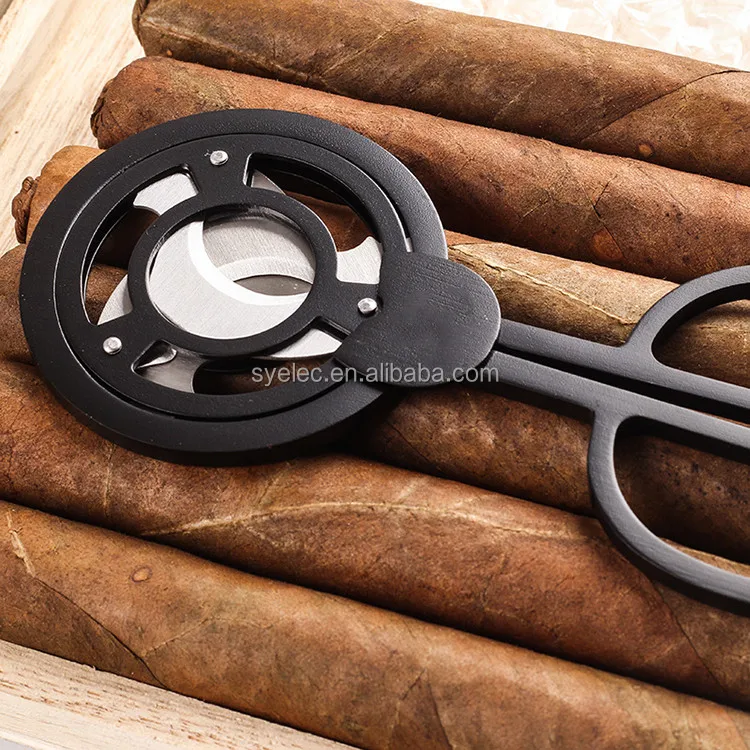 Windmill Black Gold Cigar Scissors Luxury Perfect Stainless Steel Sharp ...