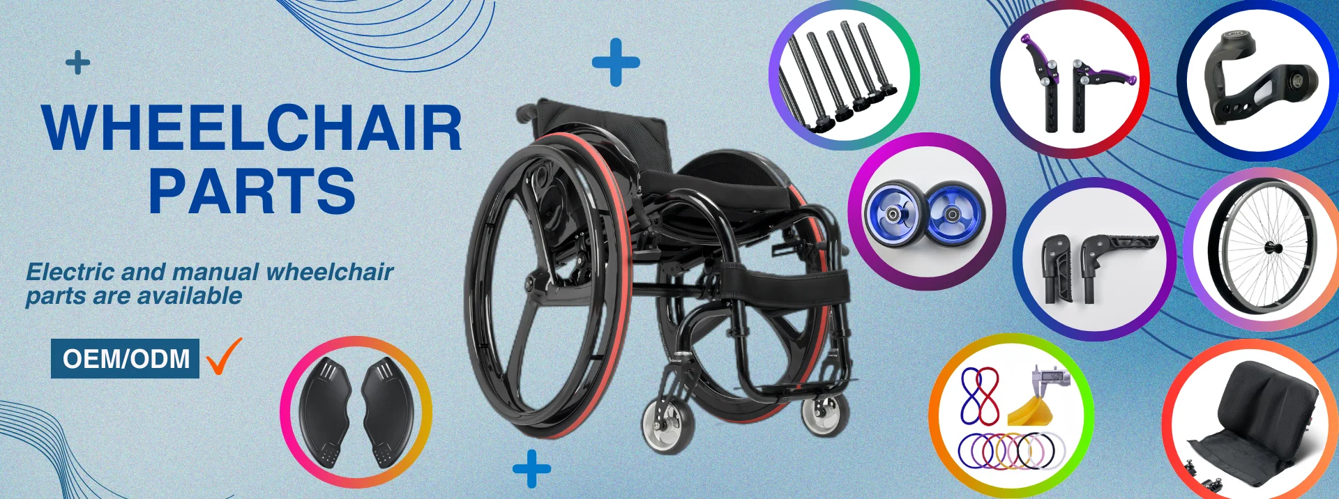 MUNIU Sport Wheelchair Brakes - Durable Aluminum Alloy