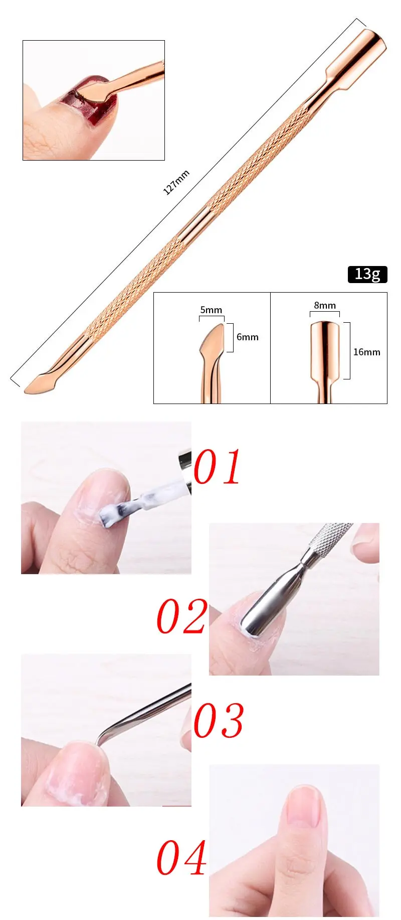 Professional Stainless Steel Cuticle Trimmer for Salon