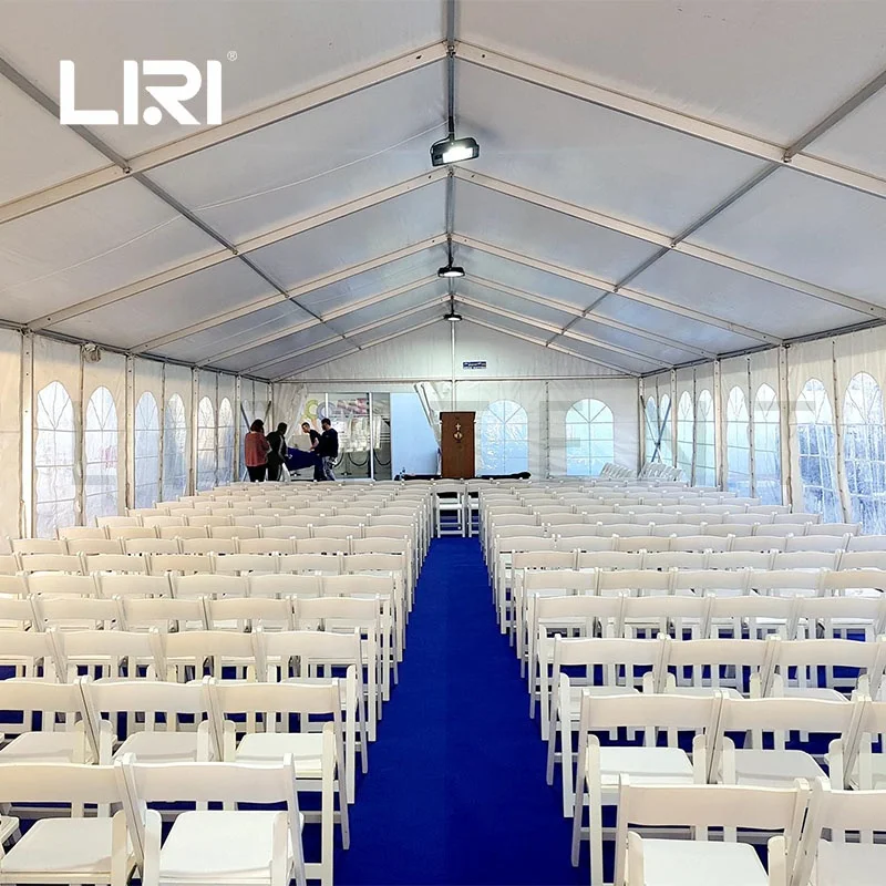 200 Seater Semi Permanent Aluminum Structure Church Prayer Tent with ...