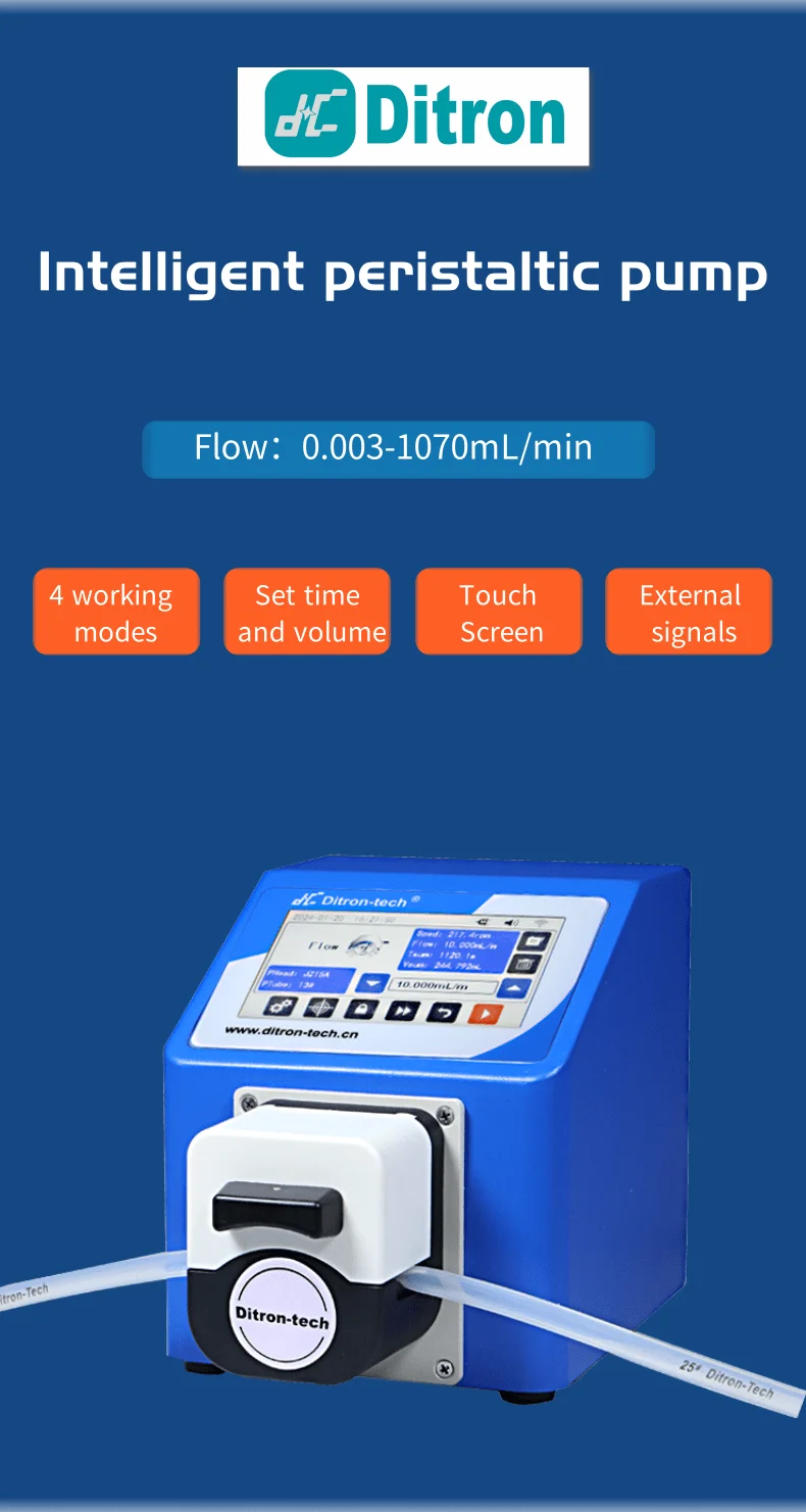 High Precision Liquid Filling - DITRON Peristaltic Pump