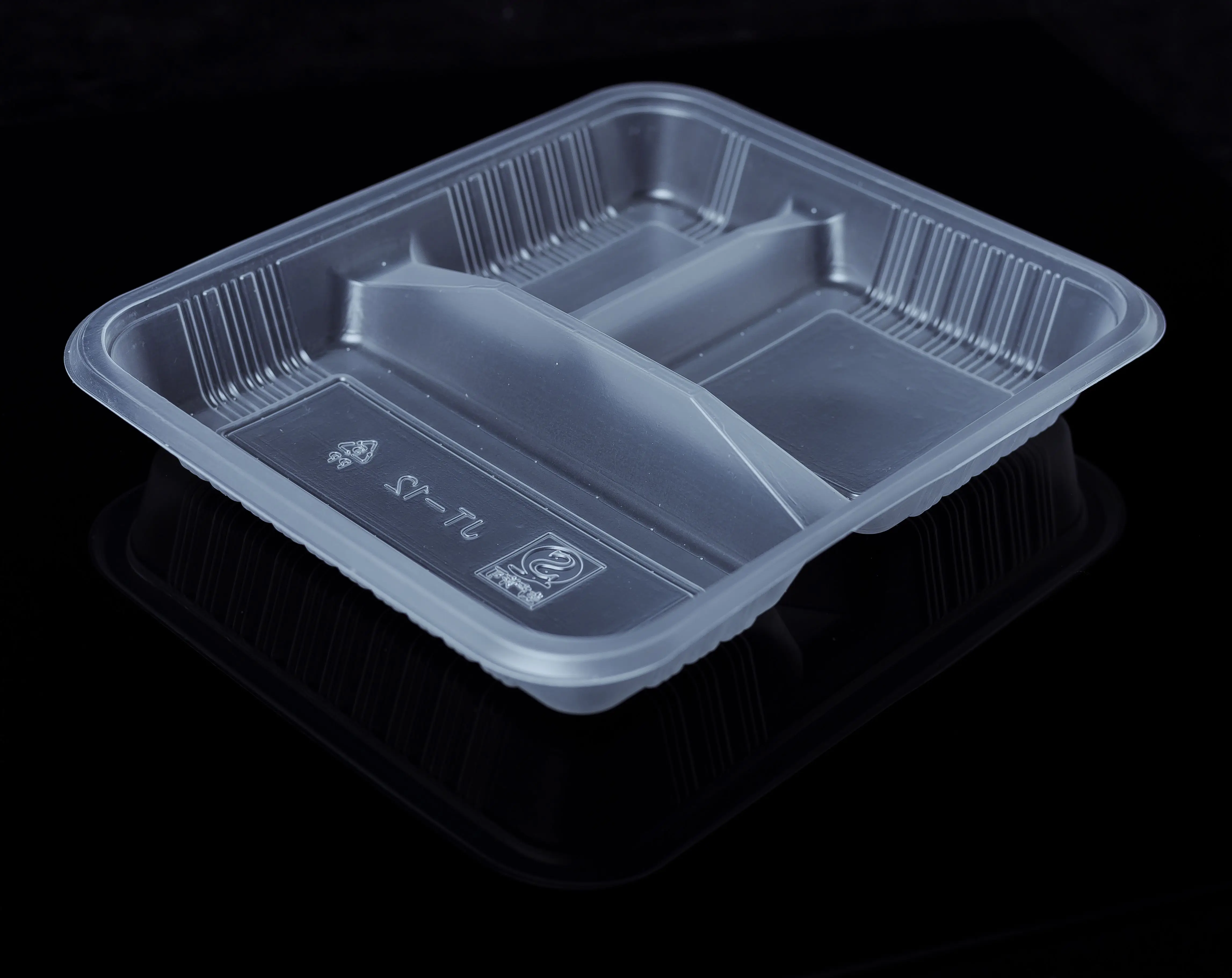Plastic Food Container 3 Division - Sustainable Lunch Box