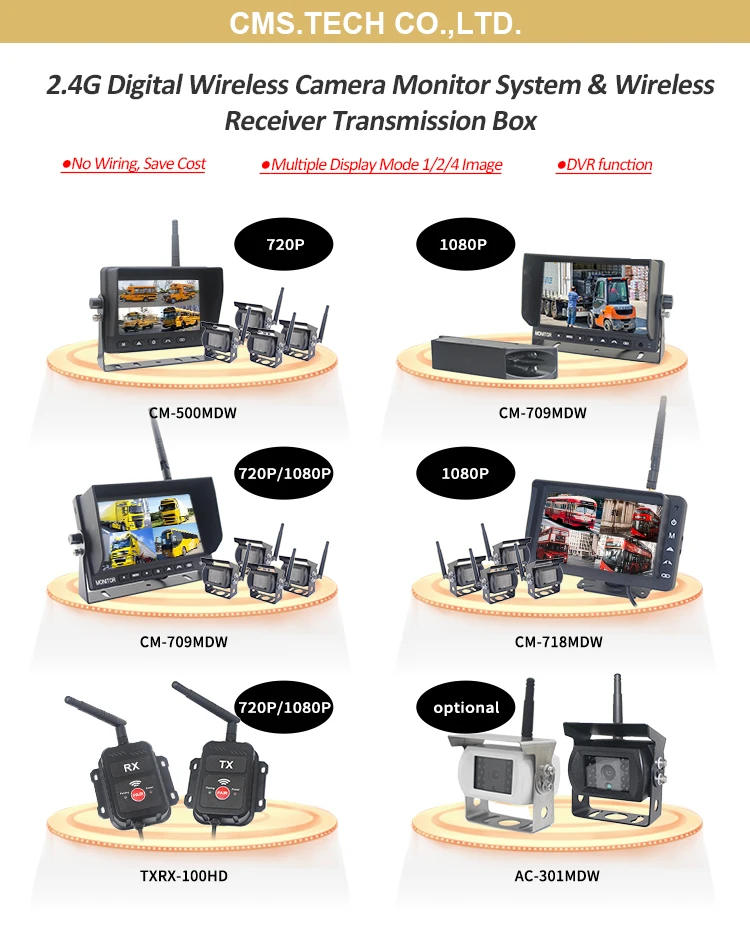 HD Forklift IR Laser Camera System Fork Magnetic Mounted Forklift ...