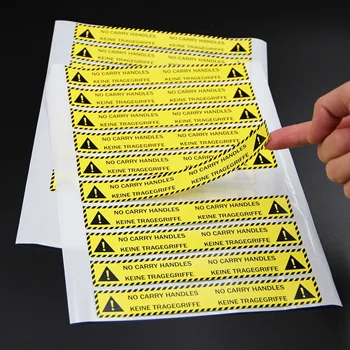 Waterproof Stickers Custom Warning Label Security Stickers Partial ...