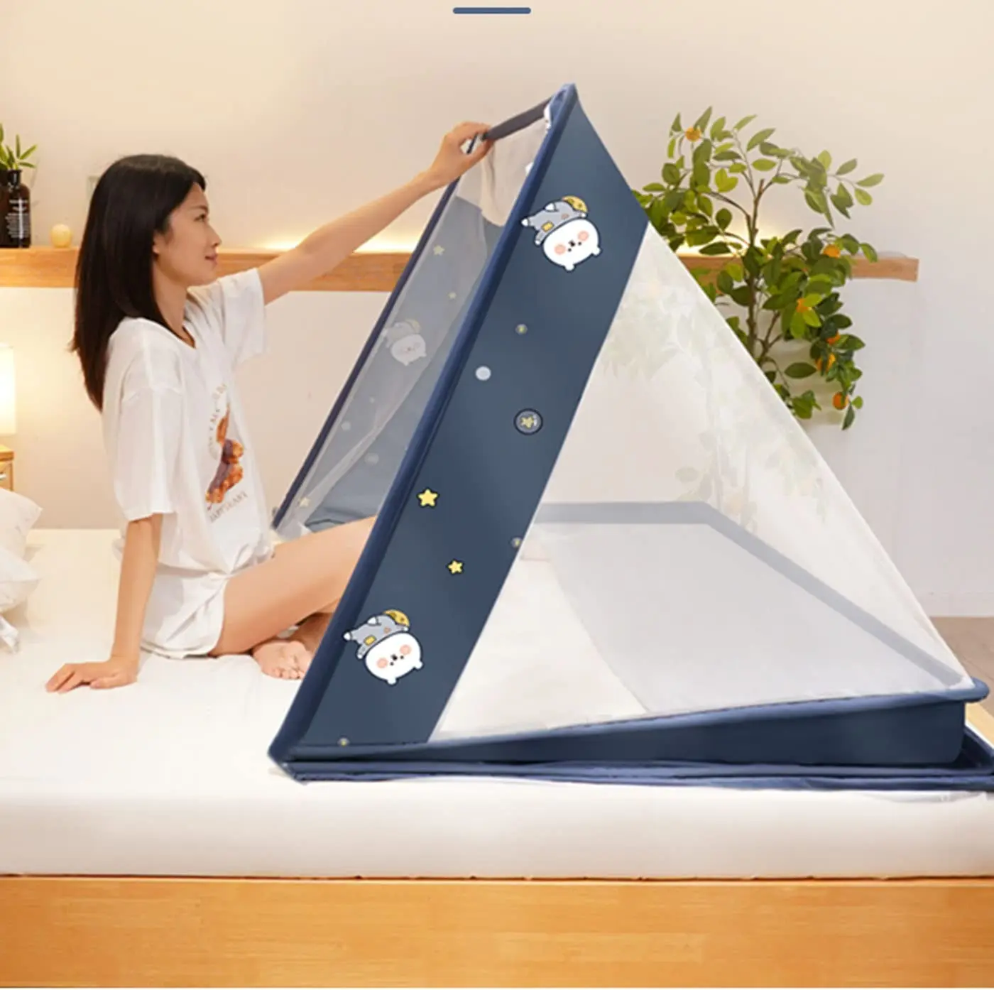 Smart Mosquito Foldable Net for Double Bed - Best Quality