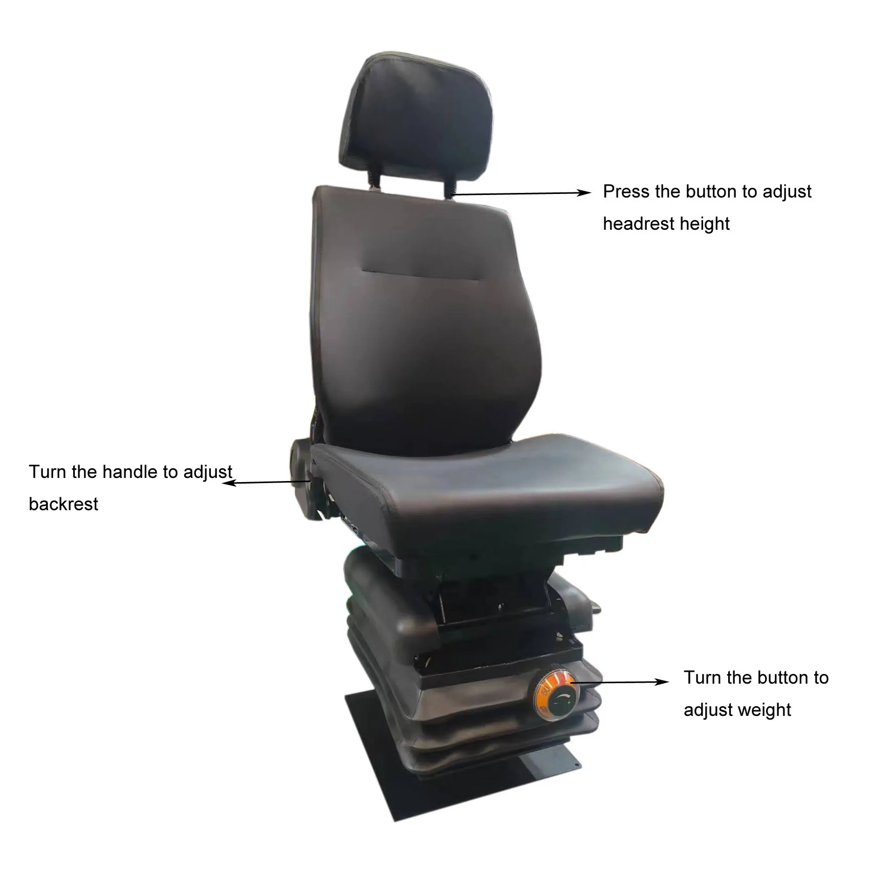 Mechanical Suspension Subway Driver Seat Electric Locomotive Seat ...