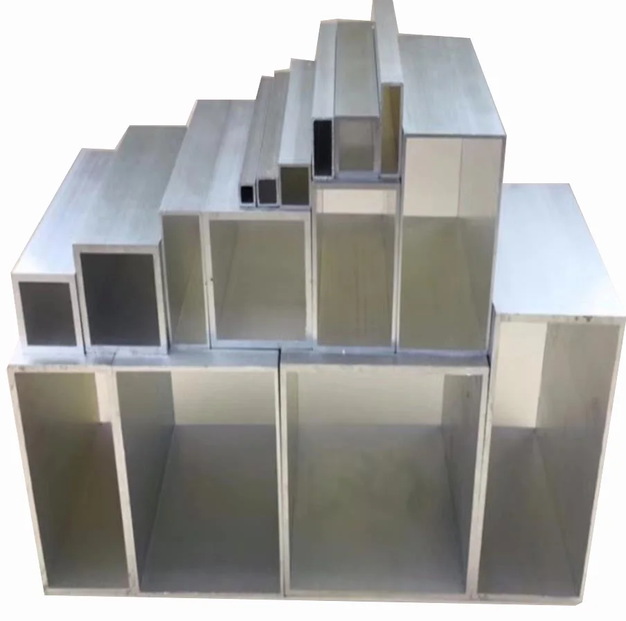 aluminium square tube profil aluminum rectangle tube aluminum hollow ...
