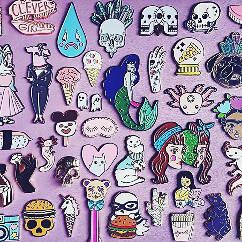 Design Your Own Pins Metal Crafts Custom Purple Metal Lapel Pins Magis ...