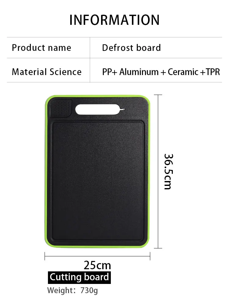 Multi Functional 4 in 1 Cutting Board - Rapid Food Thawing