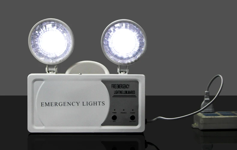Led Wall Mounted Rechargeable Fire Emergency Light Ultra Light Battery ...