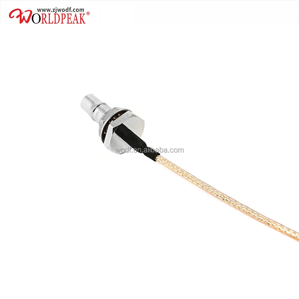 Qma Female Jack Bulkhead To Rp Reverse Polarity Sma Male Right Angle Rg316 Pigtail Extension ...