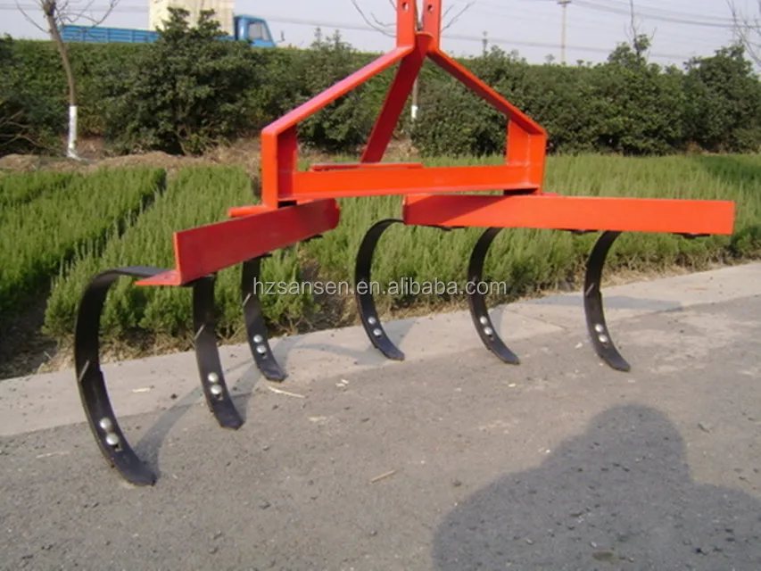 C Tine Single Row Cultivator Scarifier For Compact Tractor; Tractor 3 ...