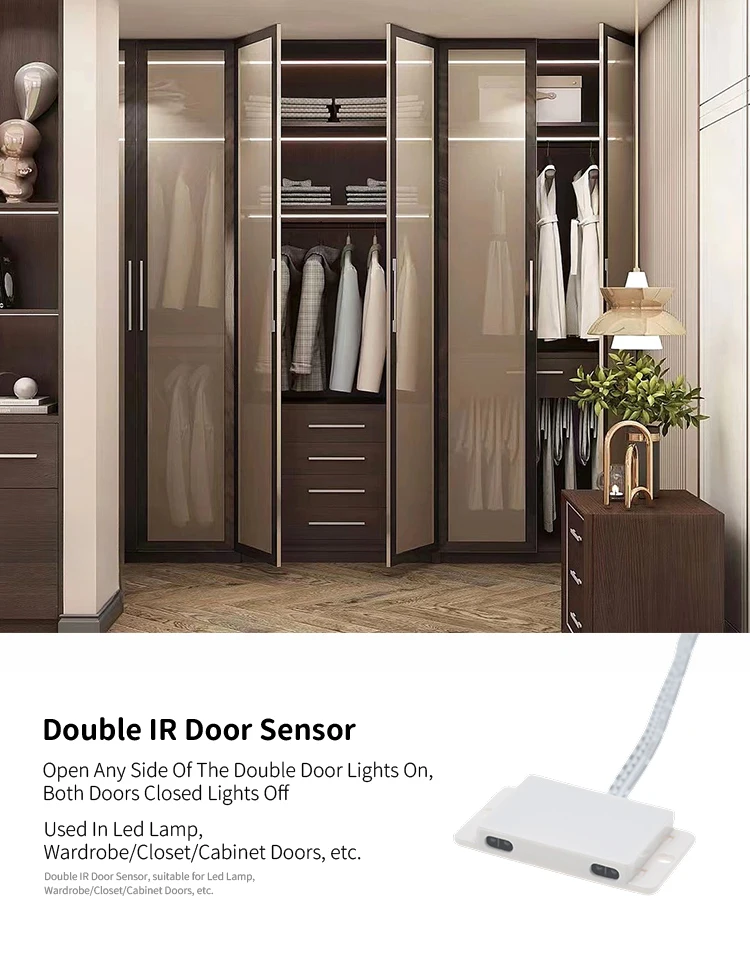 12V 24V Automatic Sliding Door Sensor Switch LED Sensor Control Cabinet ...