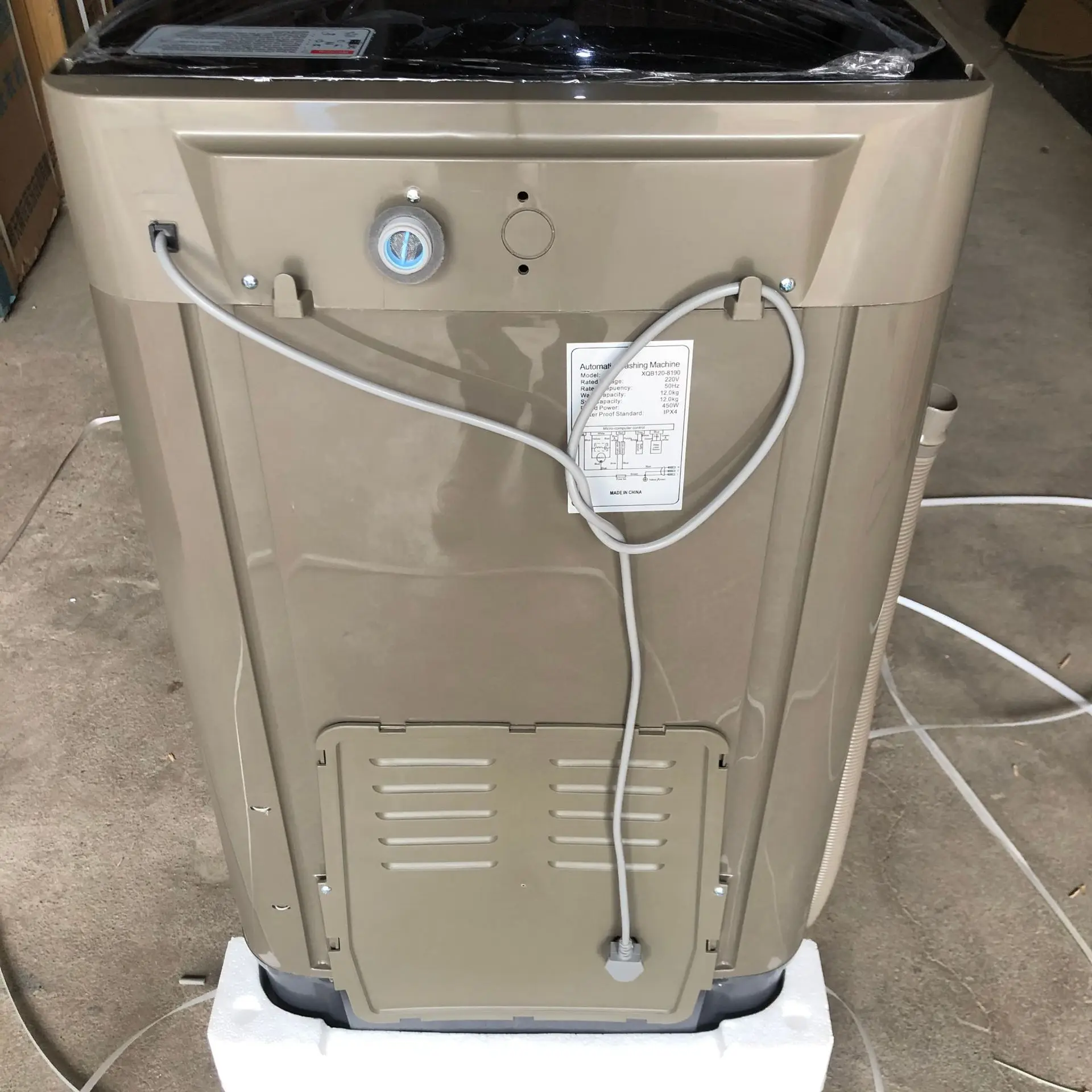 Automatic 12kg Wave Wheel Washing Machine Single Cylinder Stainless ...