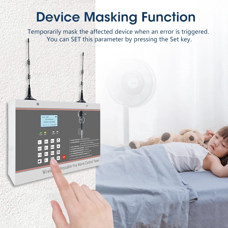 Wireless Addressable Fire Alarm Control Panel Fire Alarm Systems Alarm ...