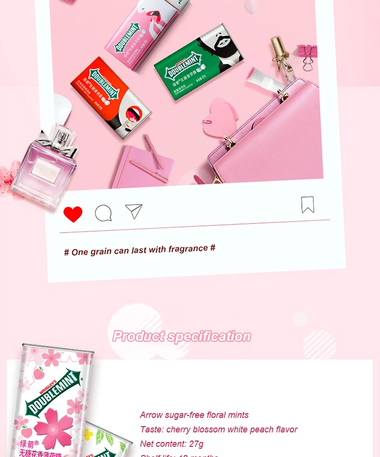 Sugar Free Chewing Gum Rose Tea Mint Flavor Chinese Sugar-free Floral ...
