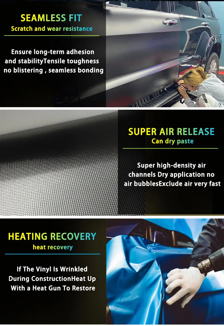 Piano Black Car Vinyl Wrap - Durable & Glossy Protection