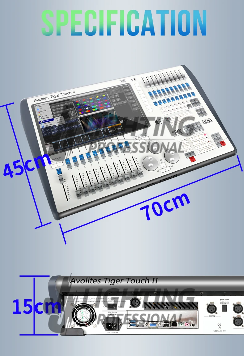 Professional Disco Party Stage Lighting Console Night Club Tiger Touch ...