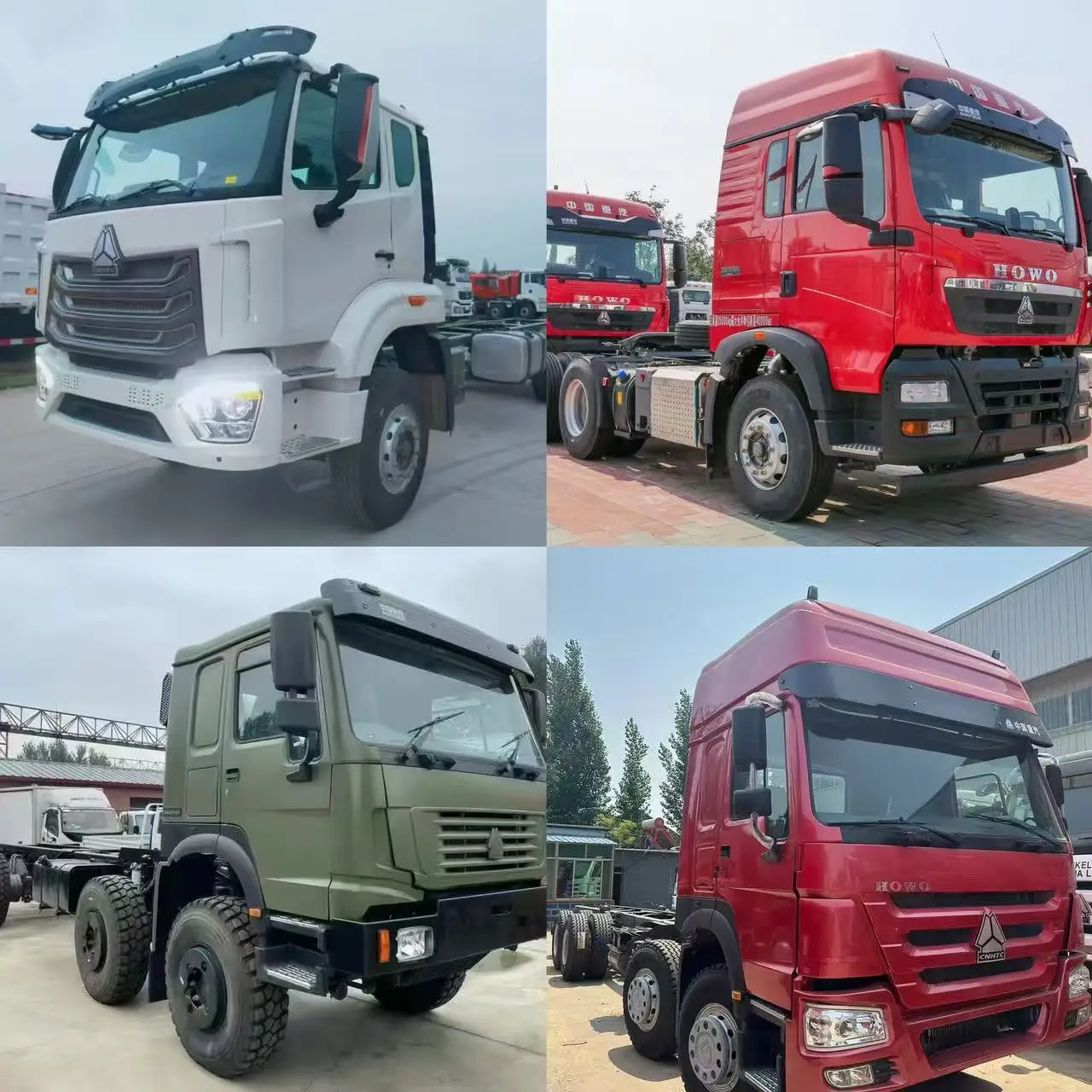 Factory Direct 420HP Weichai Howo Tractor Truck 6x4 Rear Eight-Wheel ...