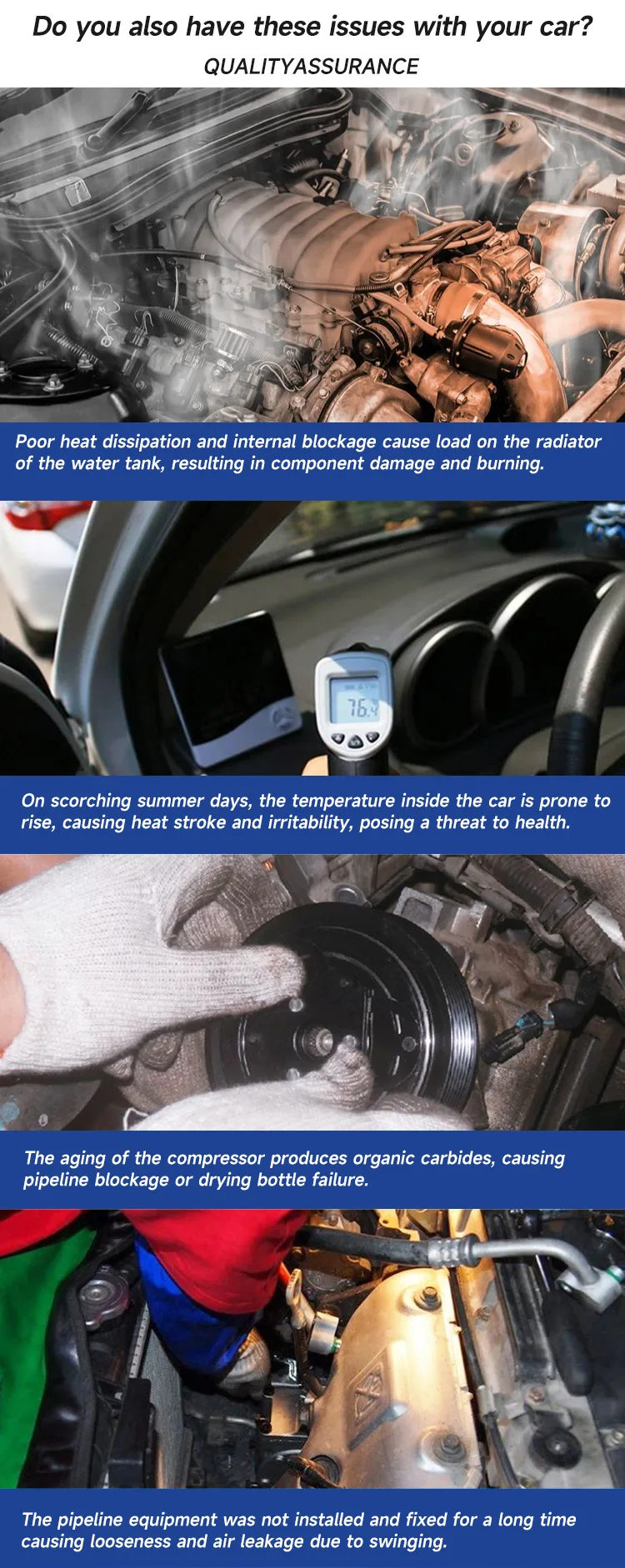 Electric Car Air Conditioner Compressor 12V for BMW