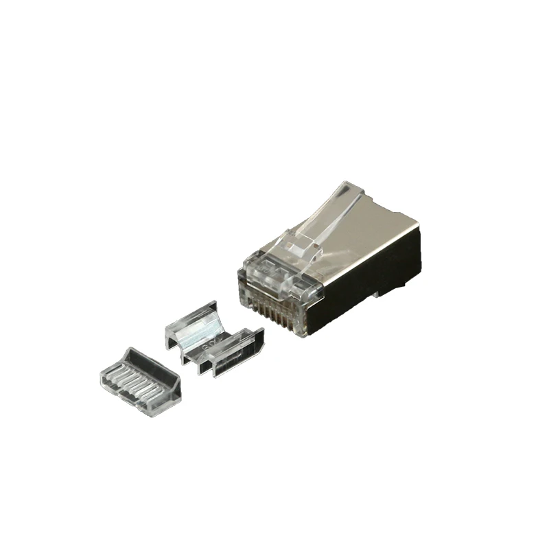 Taiwanese manufacturer Cat6A RJ45 shielded connector with insert ...