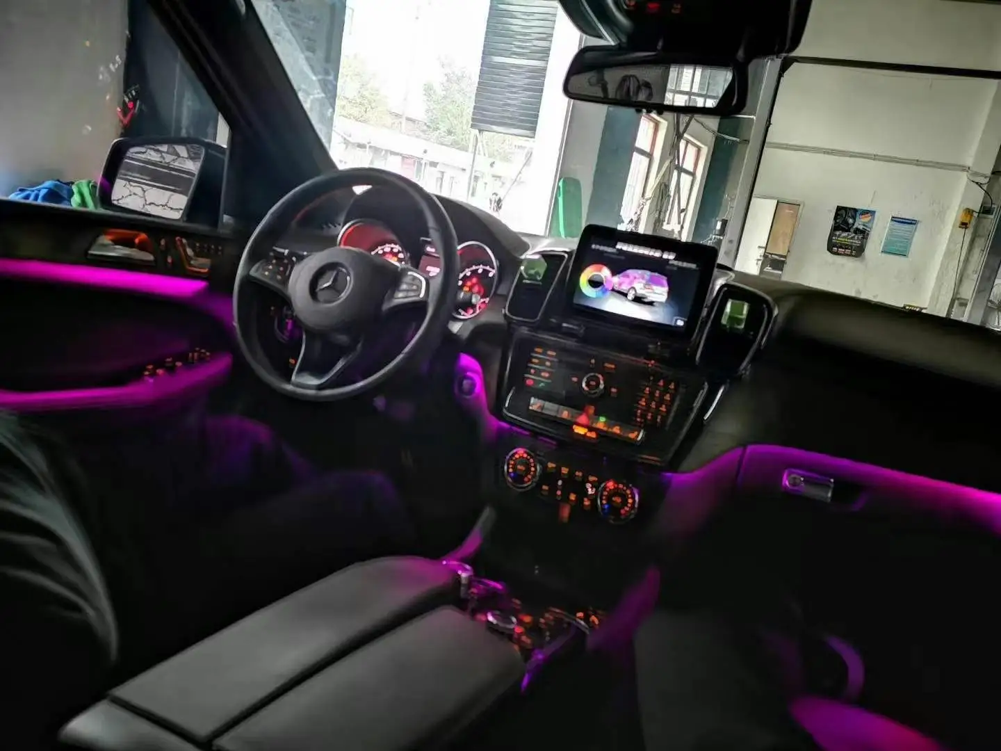 HYDAUTOA 12 Colors Ambient Light for Mercedes Benz Gle-Class W166 2011-2019